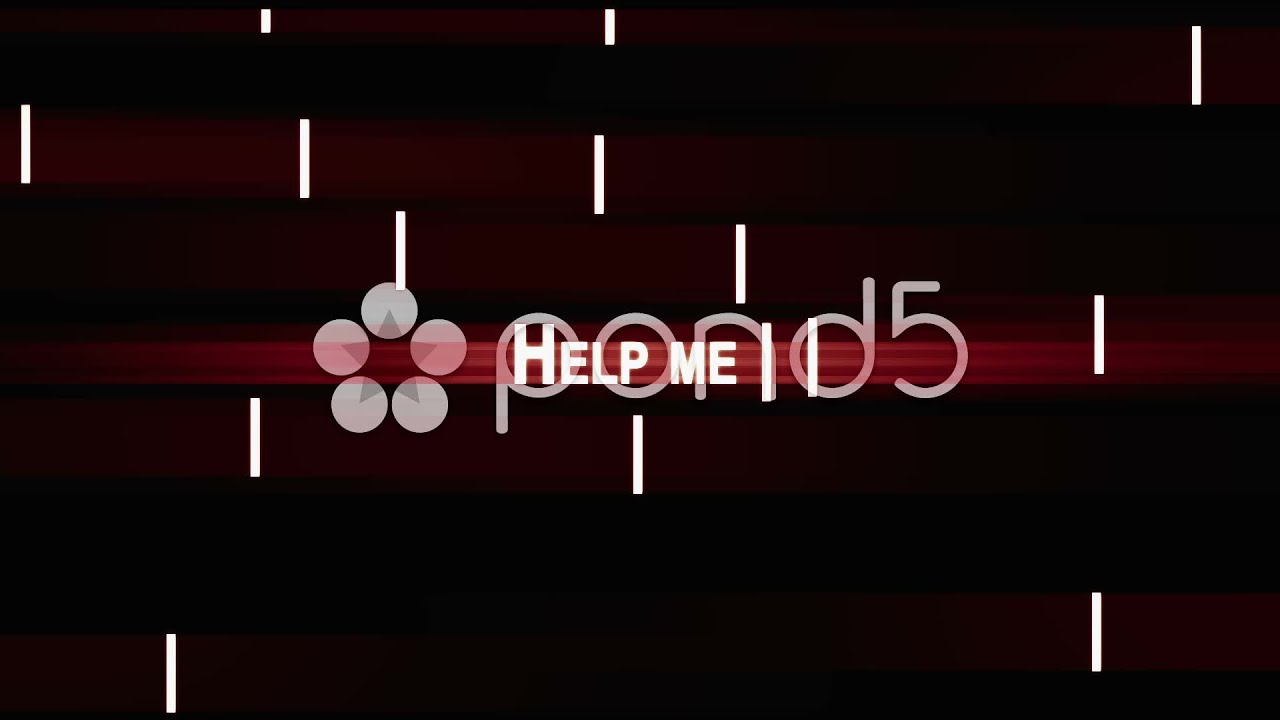 Help me text animation with color effect. Stock Footage - YouTube