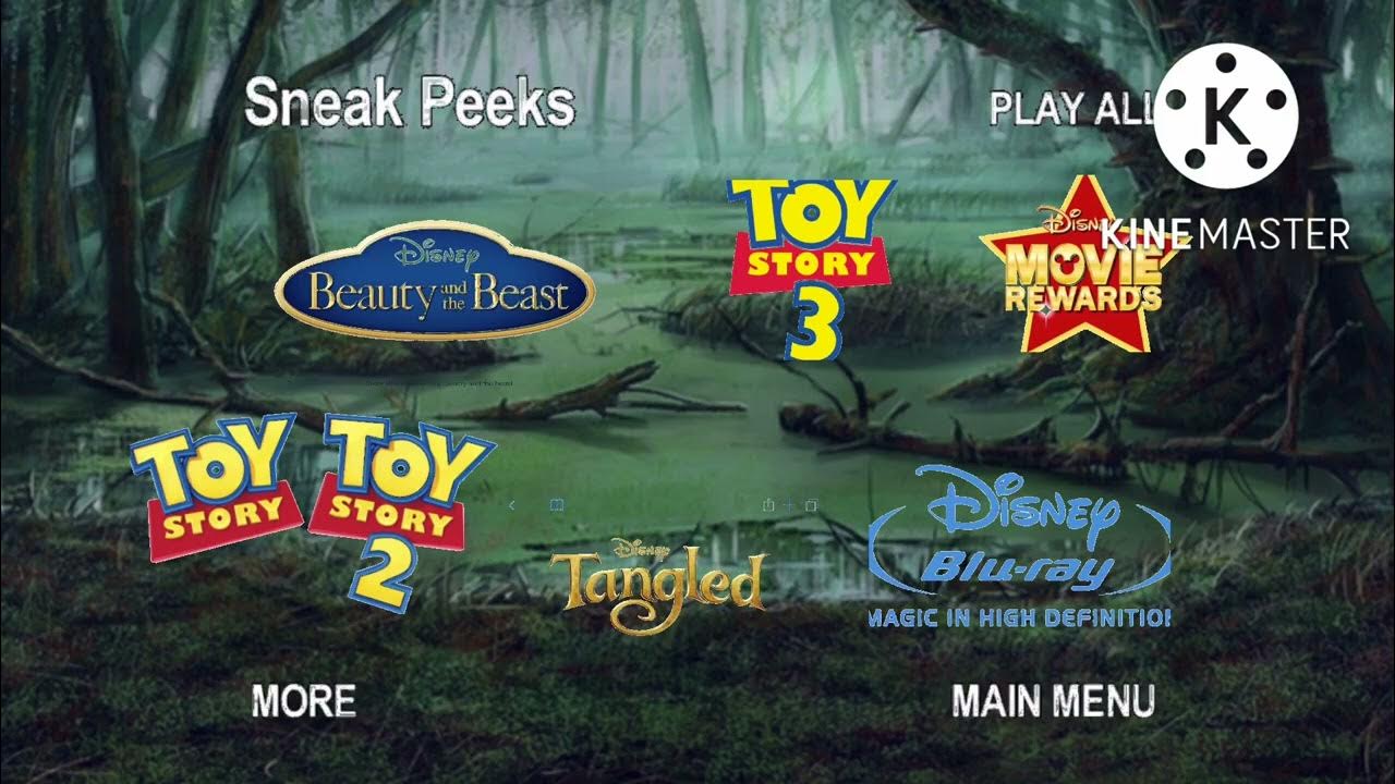 Sneak peeks Menu princess and the Duncan (princess and the frog) JBDFP DVD 2009/2010 - YouTube