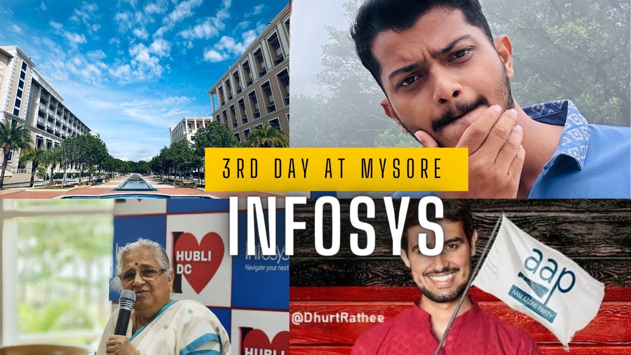 My simple question to mr.Druv Rathee || My 3rd day at Infosys Mysore ...