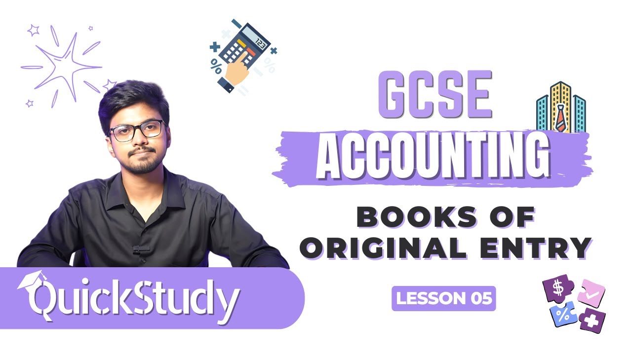GCSE Accounting Lesson 5: Books of Original Entry | Bookkeeping ...