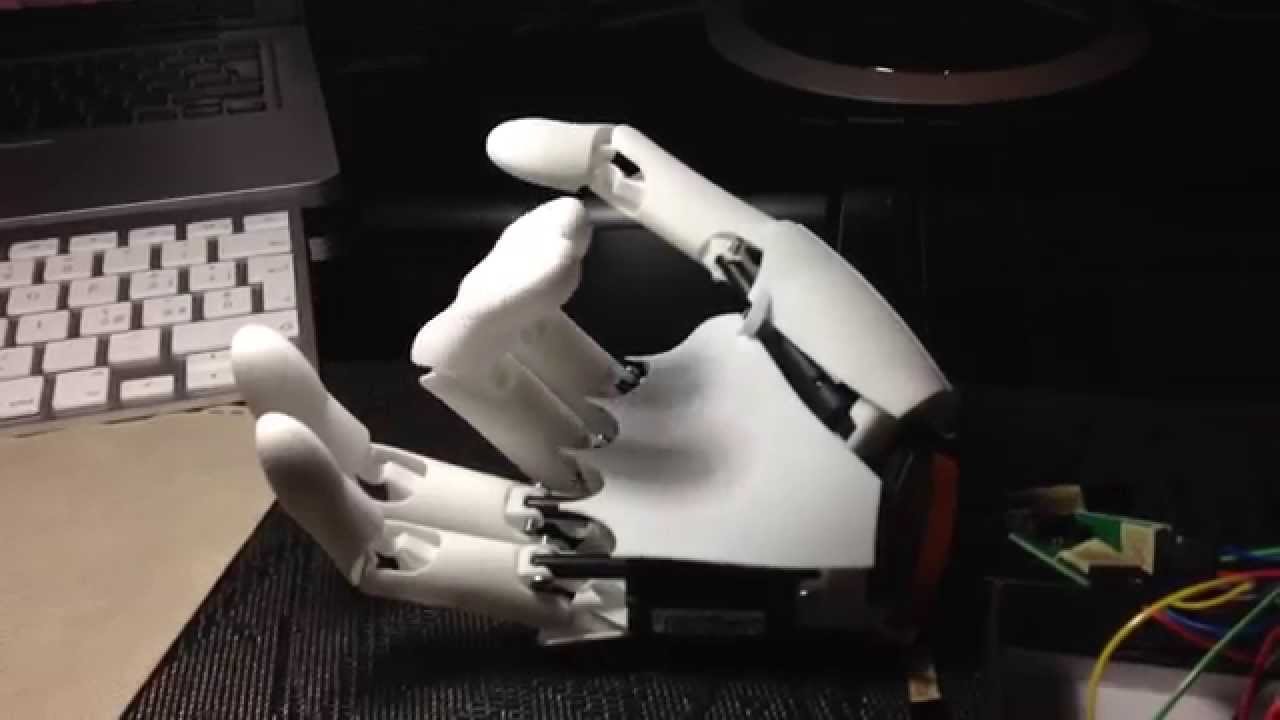 Youbionic move 2 fingers - YouTube