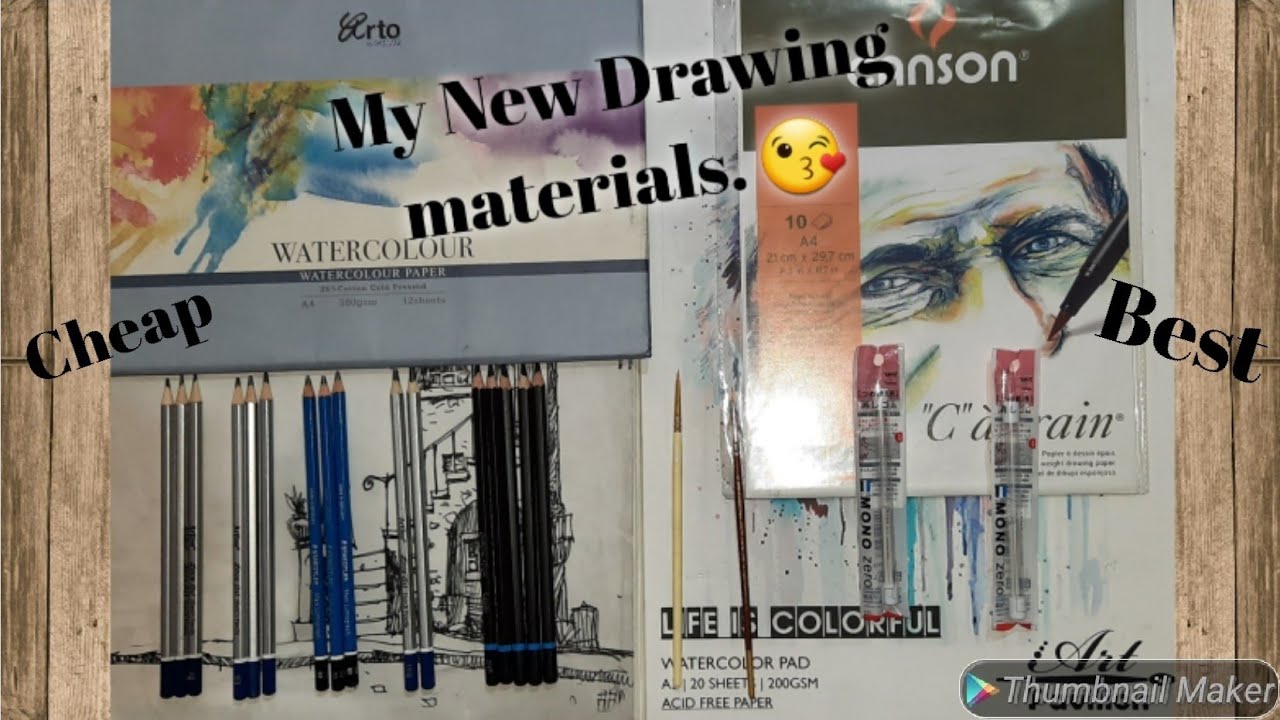 All New Drawing Materials 2020. Cheap and best🥰. - YouTube