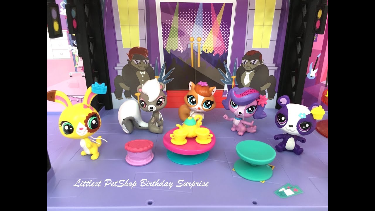 LPS Littlest Pet Shop Birthday Surprise Tea Party from Hasbro - YouTube