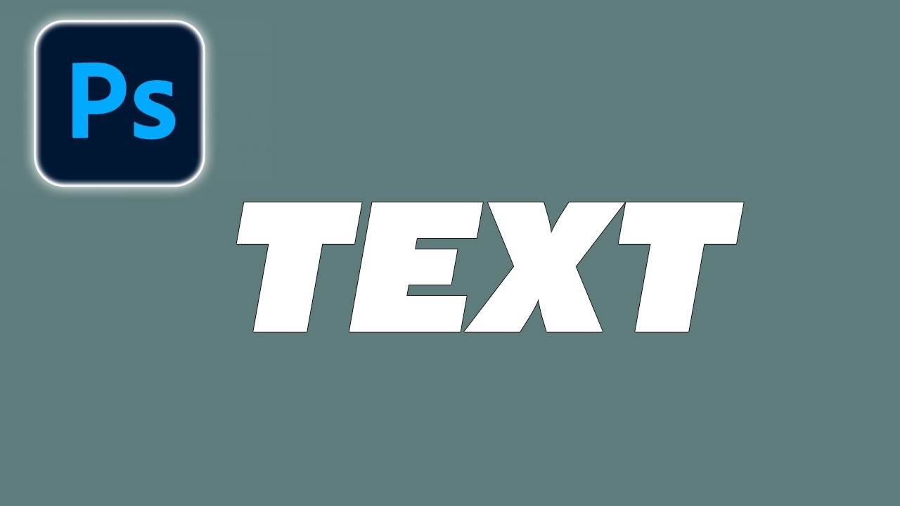 How To Add Text in Photoshop - YouTube