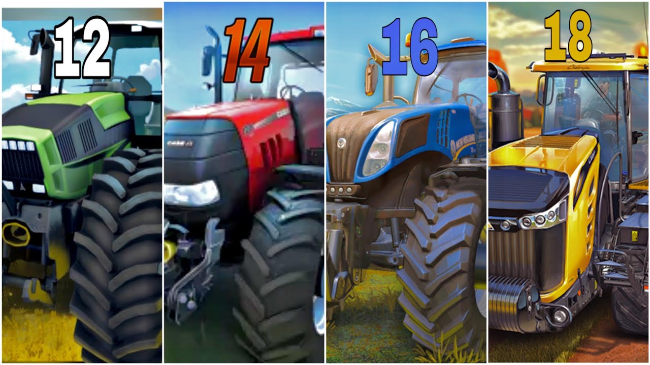 Fs 12 Vs Fs 14 Vs Fs 16 Vs Fs 18 Graphic Comparison Gameplay! Farming ...