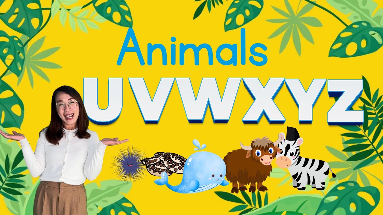 【低学年】Animal Alphabet UVWXYZ｜English Fun Time ＃64 境町英語 （小学校） - YouTube