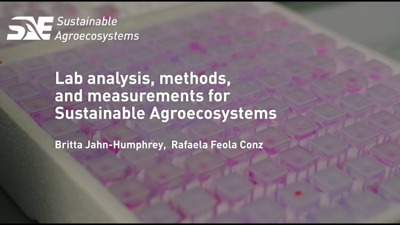 Lab analysis, methods and measurments for the Sustainable ...