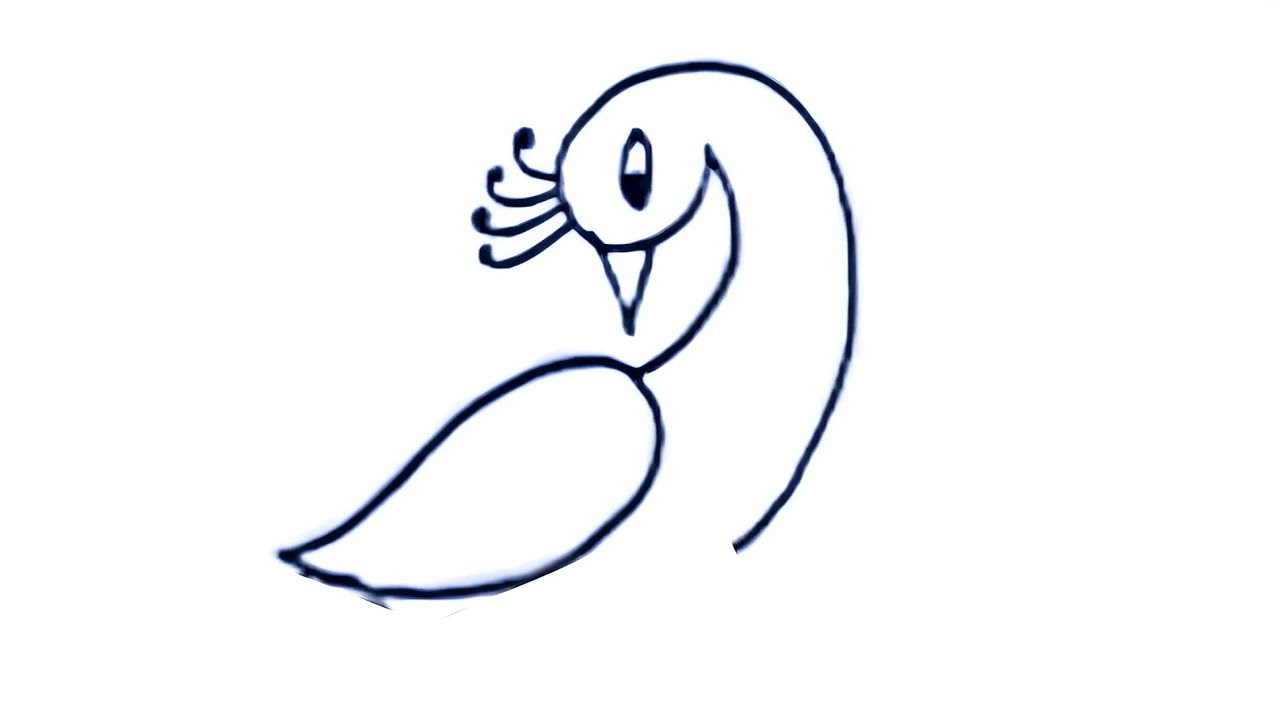 How To Draw A Peacock Step By Step Easy Drawing For Beginners,Easy ...