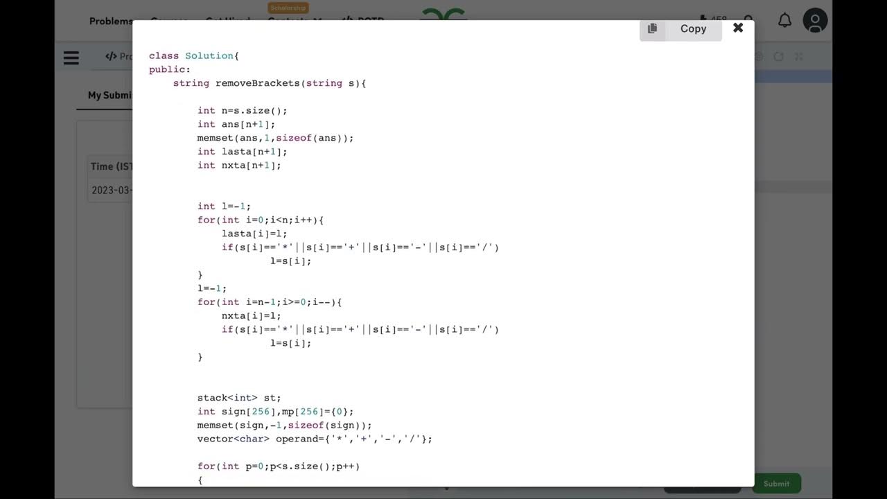 Redundant Parenthesis || GFG POTD #solution #gfg || 25th march 2023 ...