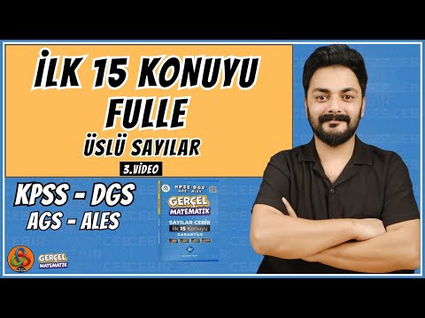 Üslü Sayılar | 3. Video | 2026 | KPSS - DGS - AGS - ALES | Matematik | Sayılar Cebir Kampı