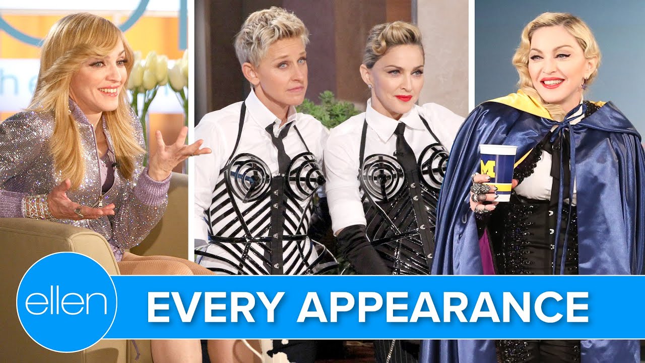Every Time Madonna Appeared on the ‘Ellen’ Show - YouTube