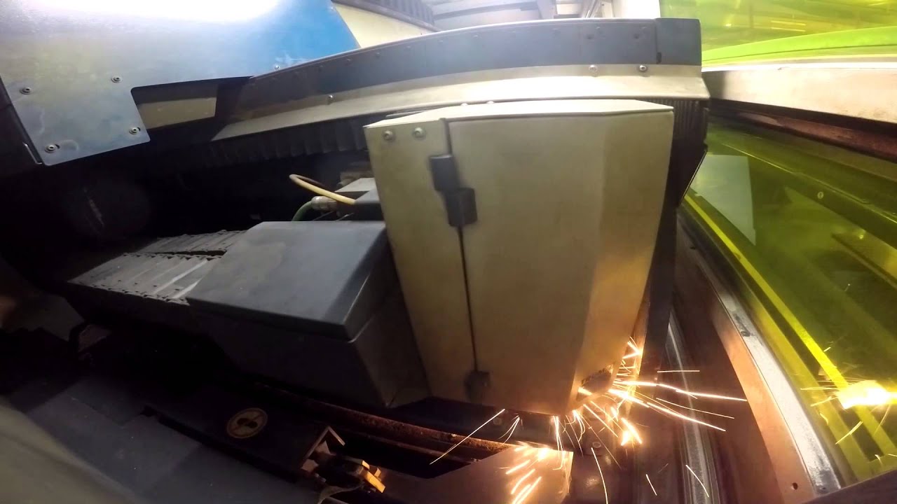 Trumpf TruLaser 1030 2000w Fiber - Year 2012 - YouTube