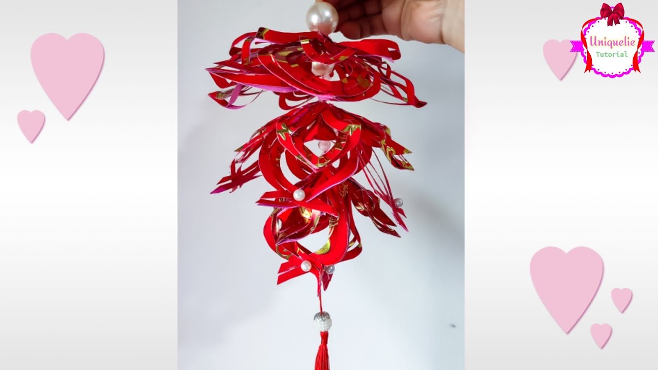 制作农历新年挂饰 | Chinese New Year craft | hiasan Imlek model terbaru - YouTube