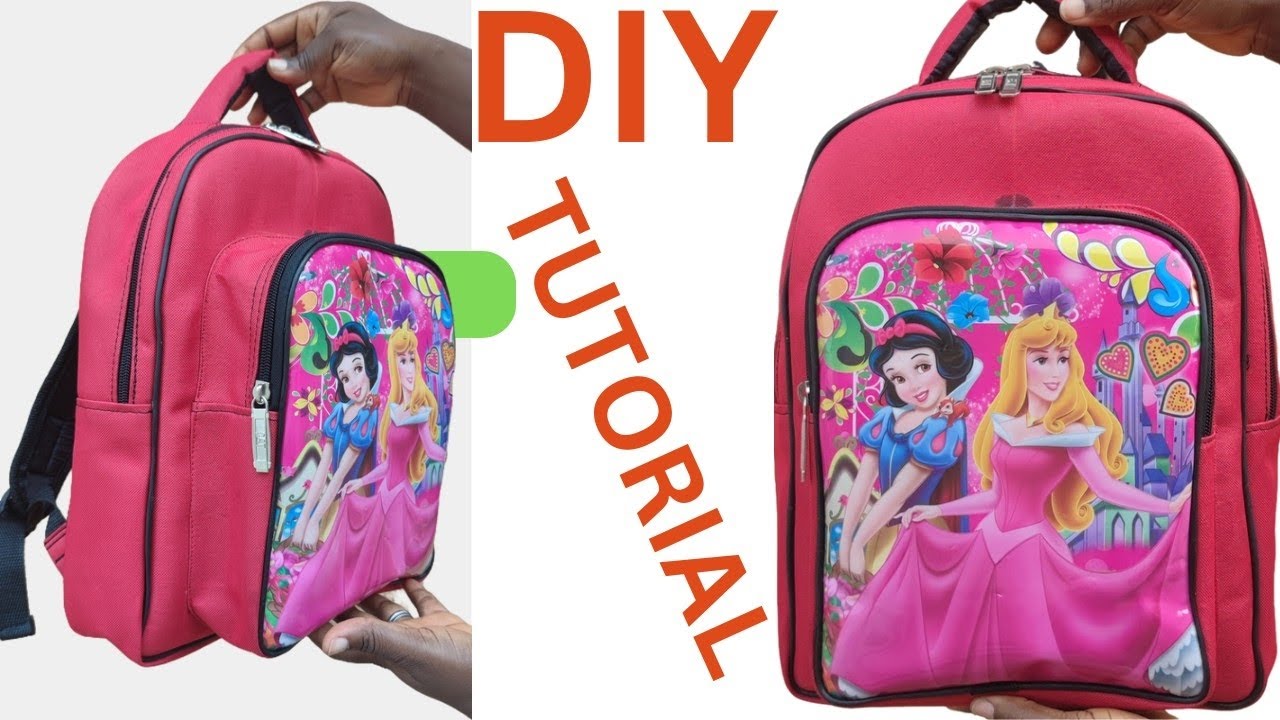 DIY| Easy to make school bag l|beginners friendly|detailed video # ...