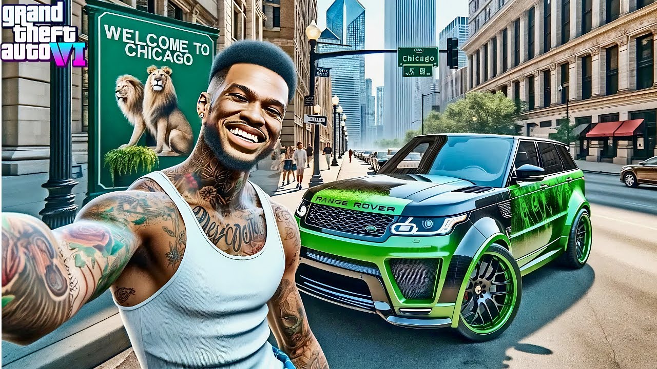 CJ'S First Ever Road Trip To Chicago City-GTA 5 CJ Real Life Mod Season ...