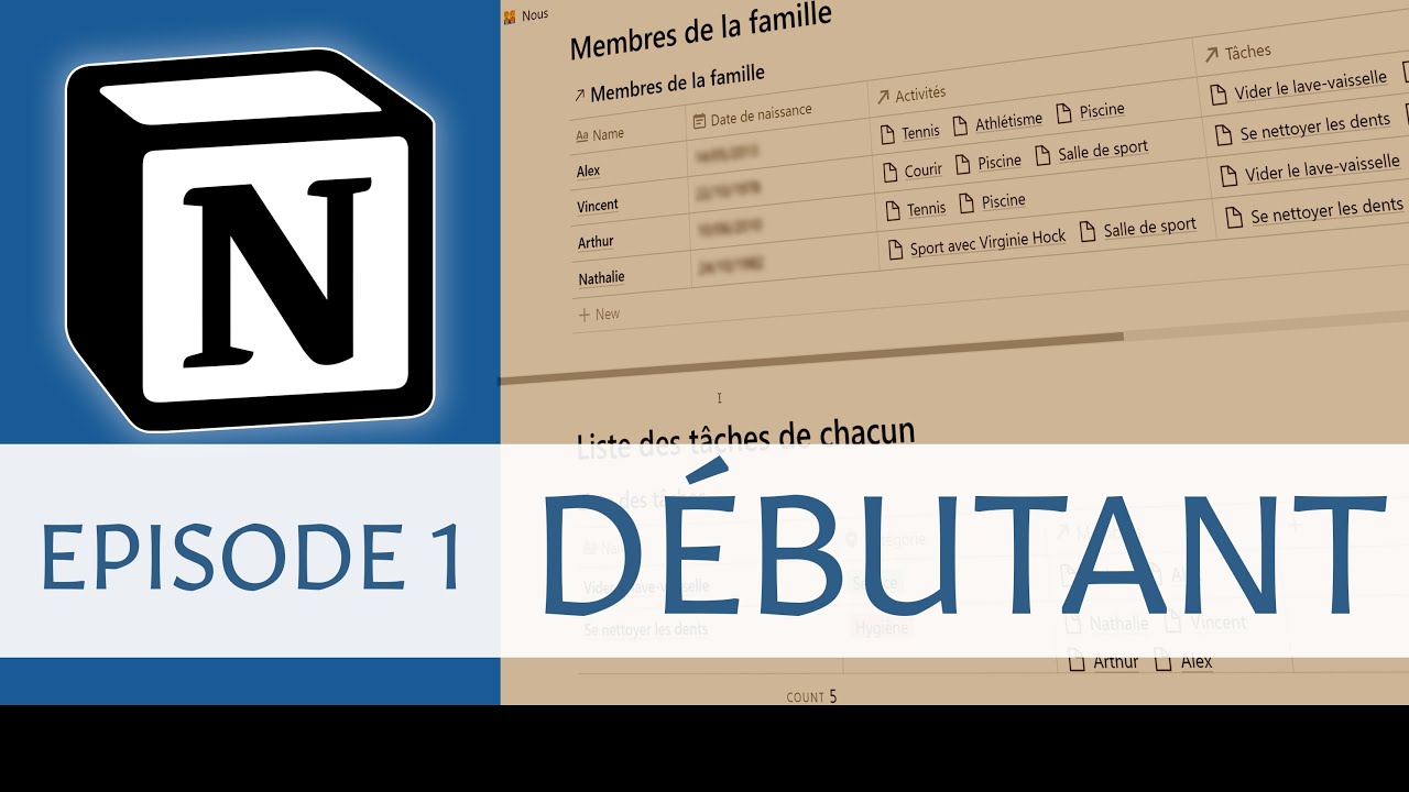 Tuto Notion 01 Débutant Votre Première Base De Données Notion