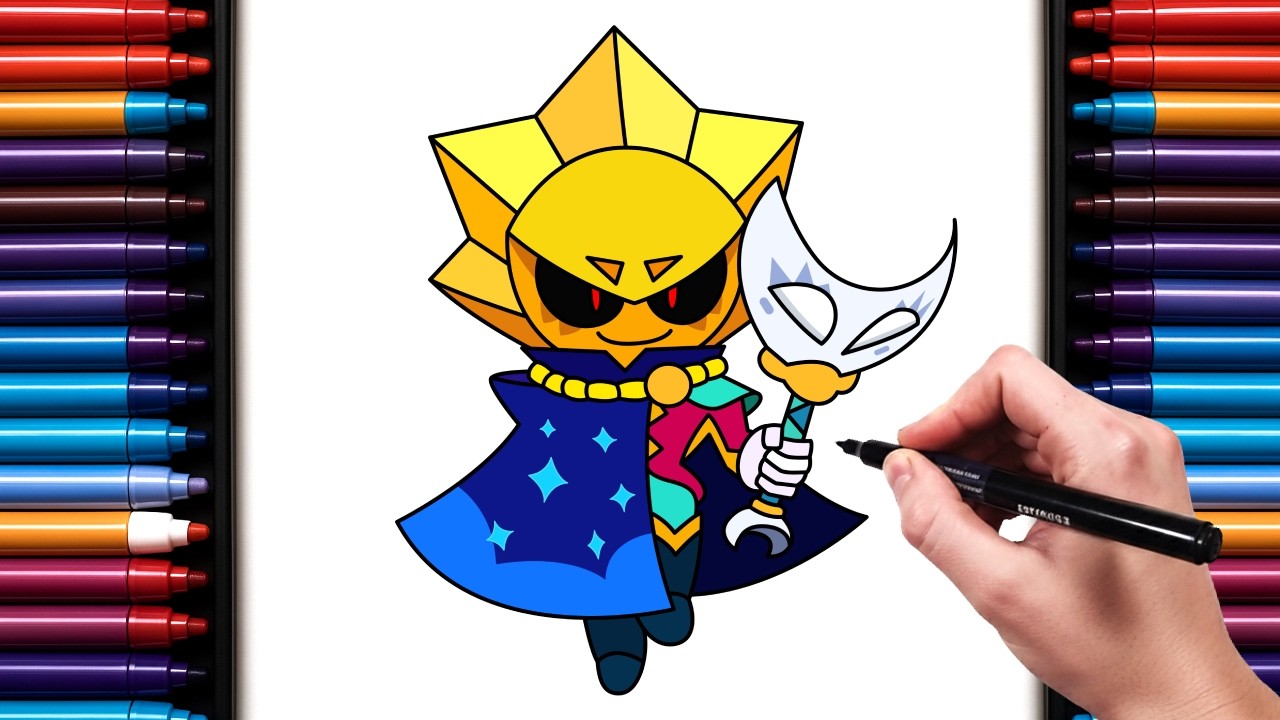 How To Draw Sirius From Brawl stars | 100th Brawler | Step by Step ...