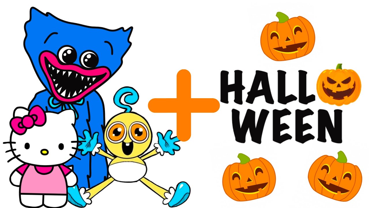 Huggy Wuggy, Baby Long Legs and Hello Kitty + Halloween 🎃 = ??? | Poppy ...