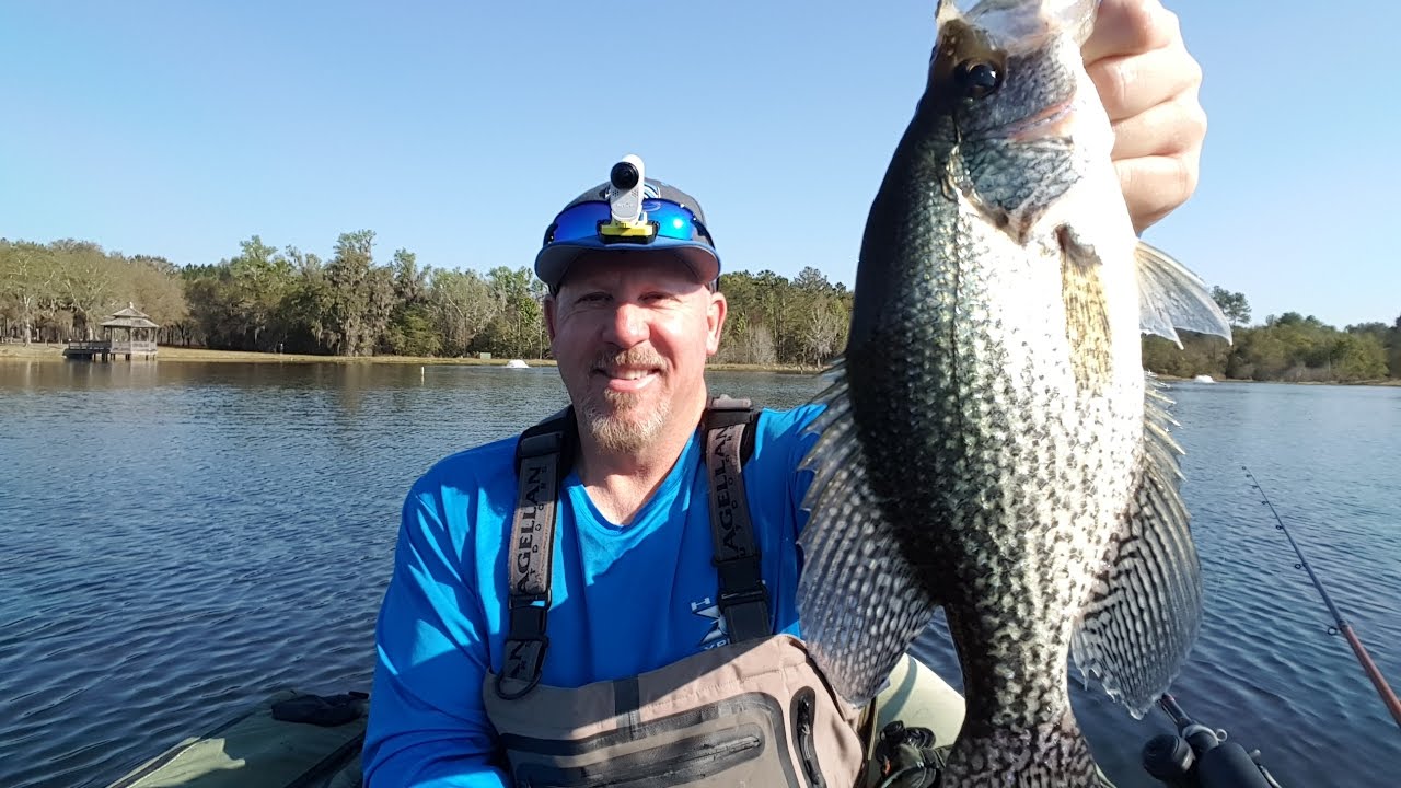 What a CRAPPIE day! Crappie! Crappie! Crappie! In the float tube. - YouTube