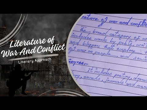 Literature Of War And Conflict | Literary Approach | Modern Age | Post ...
