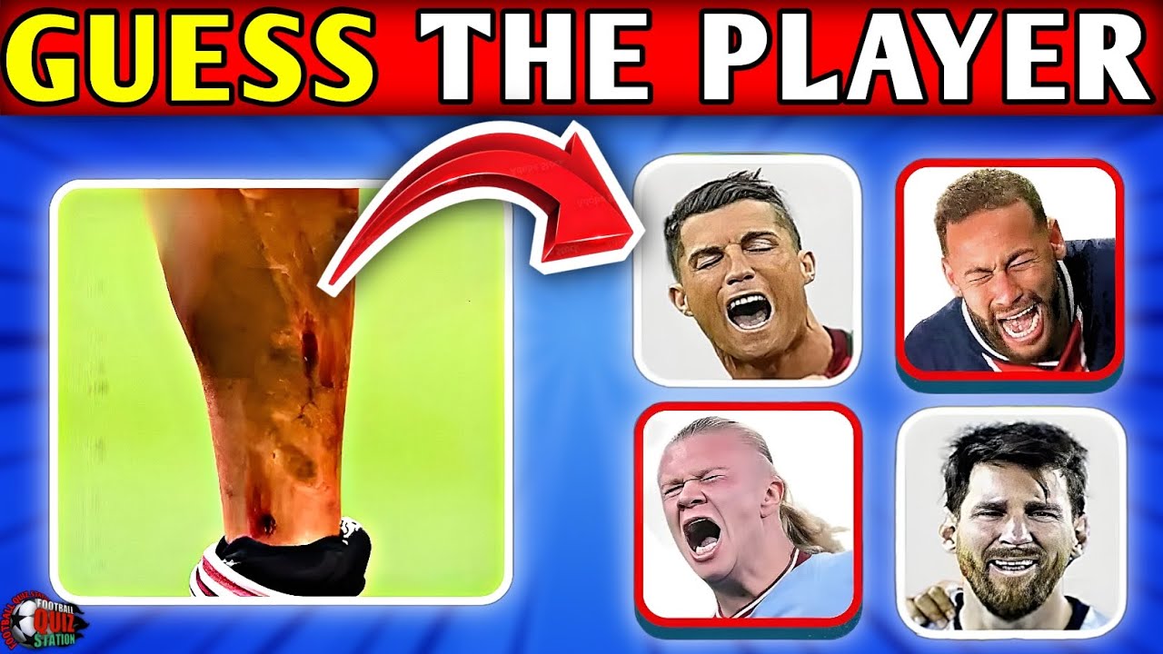 GUESS THE PLAYER BY INJURY, RED CARD ⚽️Hard Football Quiz 2024 ...