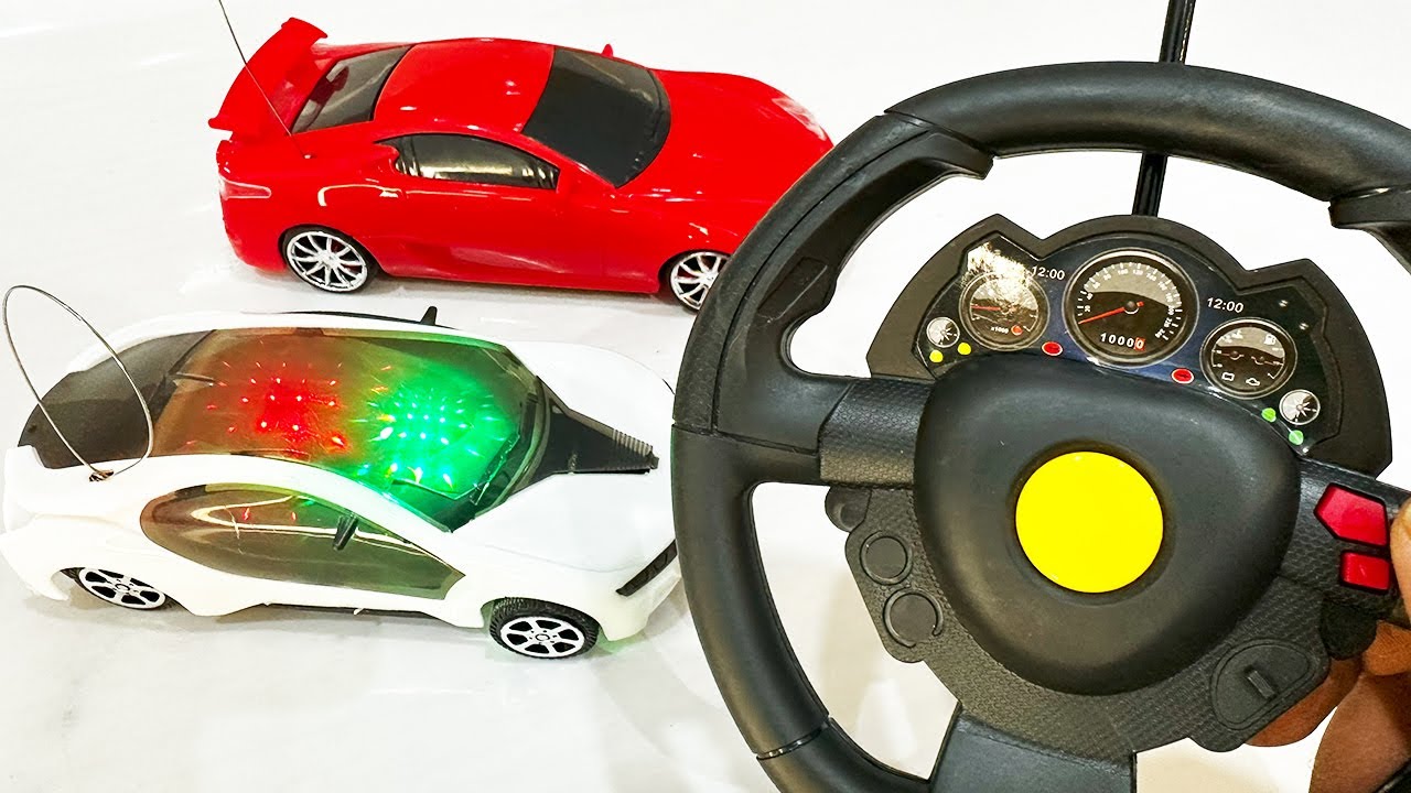 2 RC Car 1 Steering Remote Control | 4 Function Remote Control RC Car ...