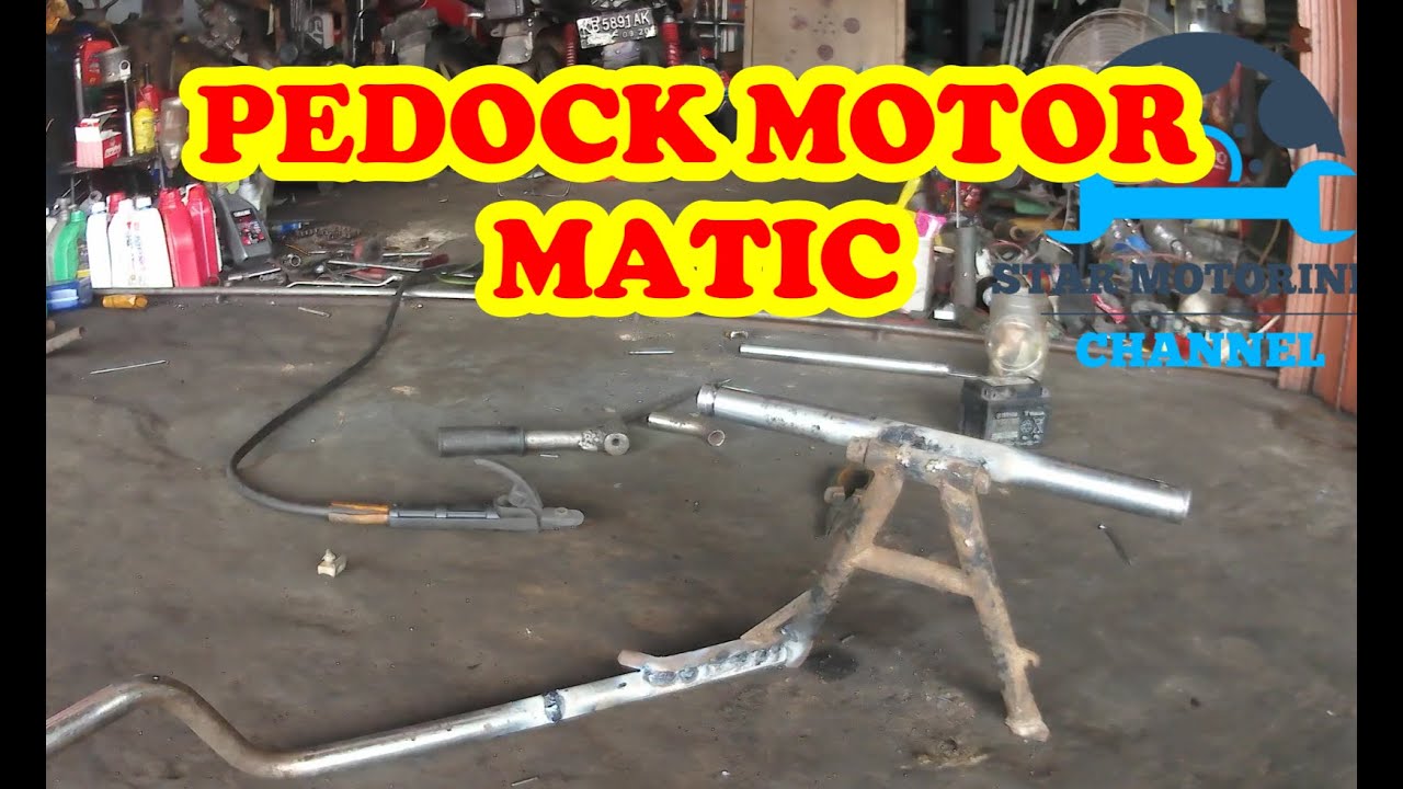 Pedock motor matic membuat pedok dari bahan besi bekas - YouTube