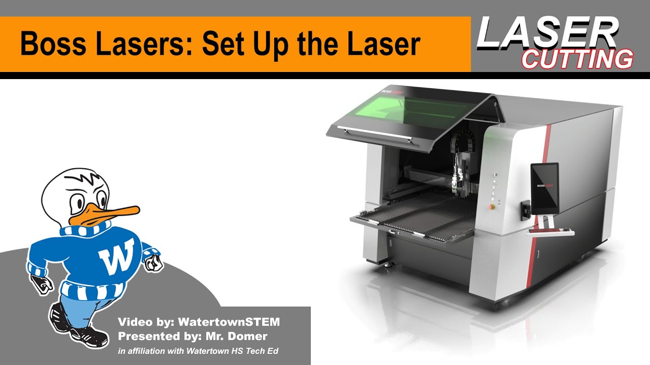 Boss Laser METAL: Setting Up Machine - YouTube