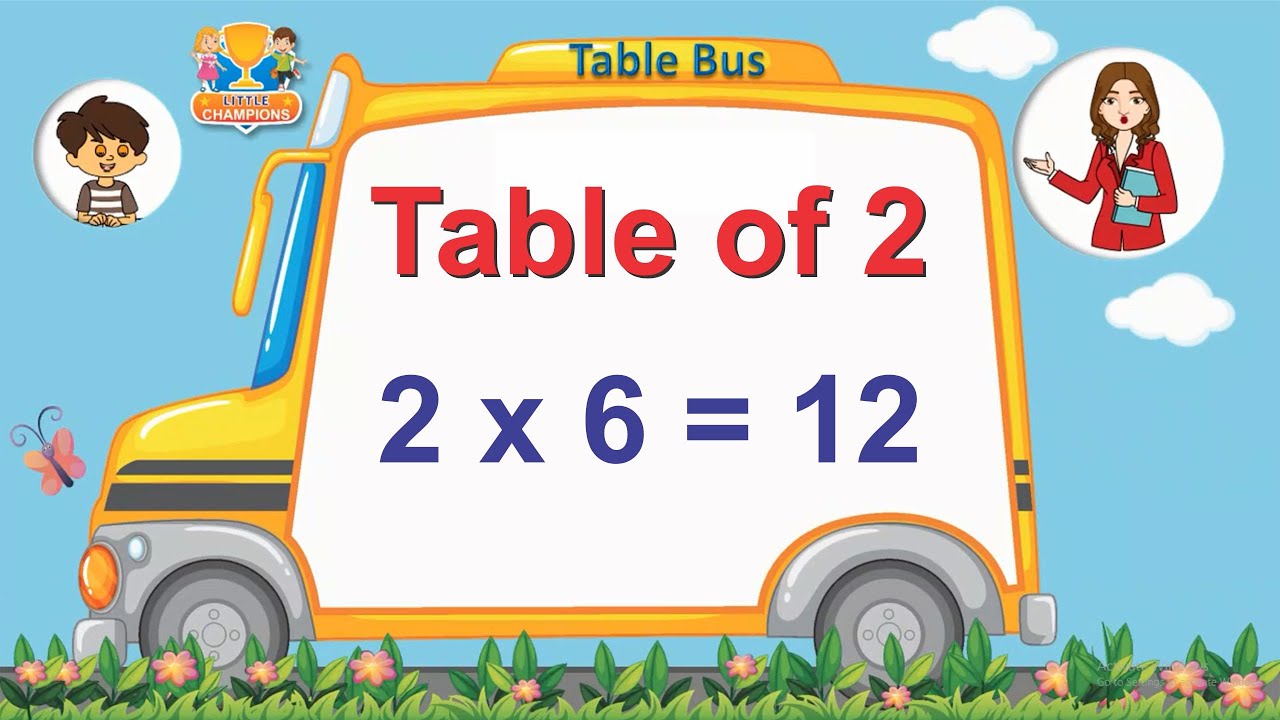 Table of 2 | Multiplication Table | 2 ka Pahada | Little Champions Books | Aviraaj Publications ...
