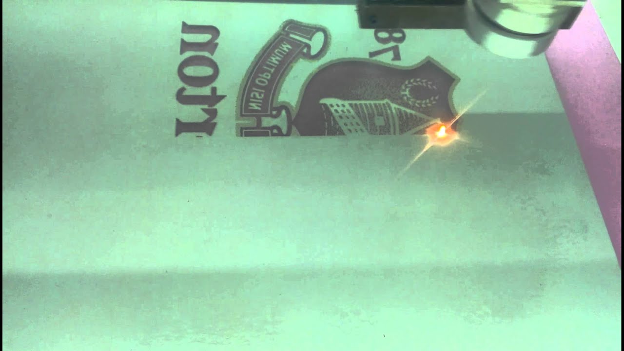 K40 Chinese laser raster engraving - LinuxCNC - YouTube