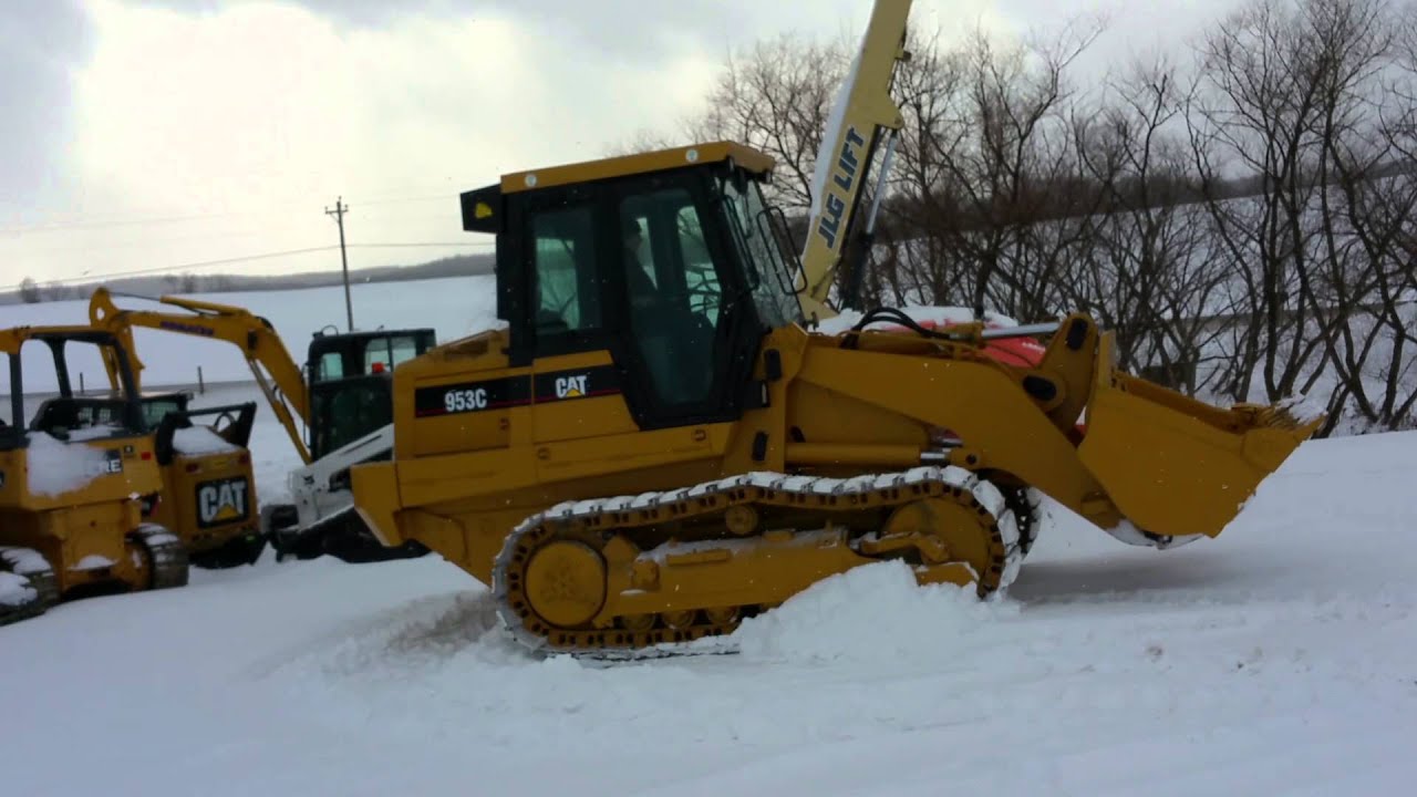 Caterpillar 953C Tracked Loader Operating Video! - YouTube