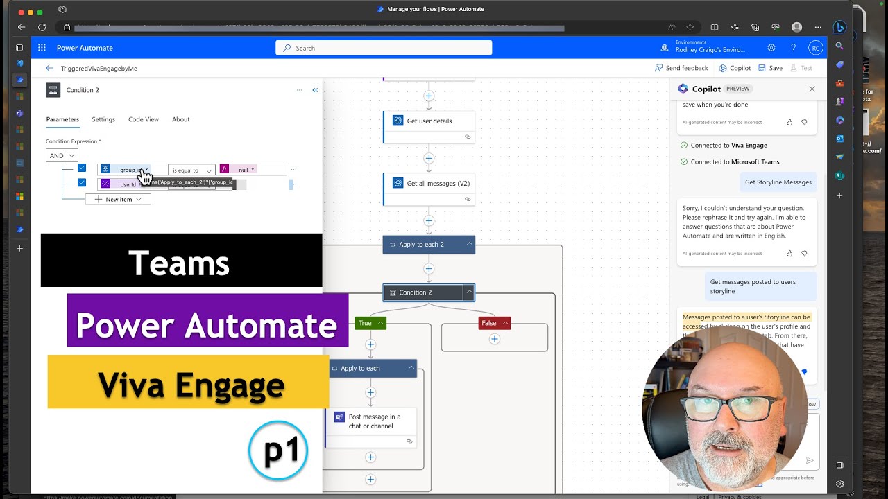Viva Engage, Microsoft Teams & Power Automate - P1 - Setup - YouTube