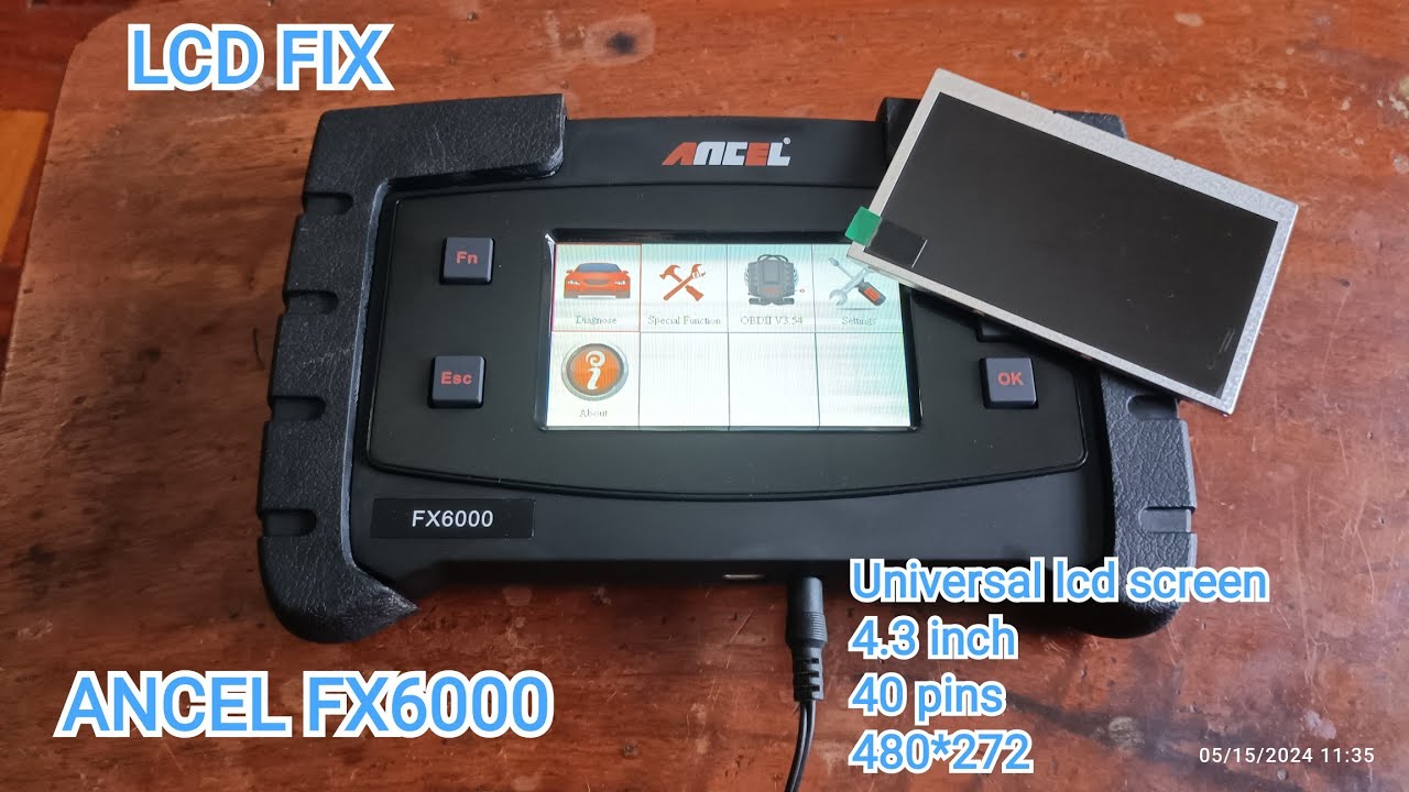 Ancel FX6000 LCD Replacement - YouTube