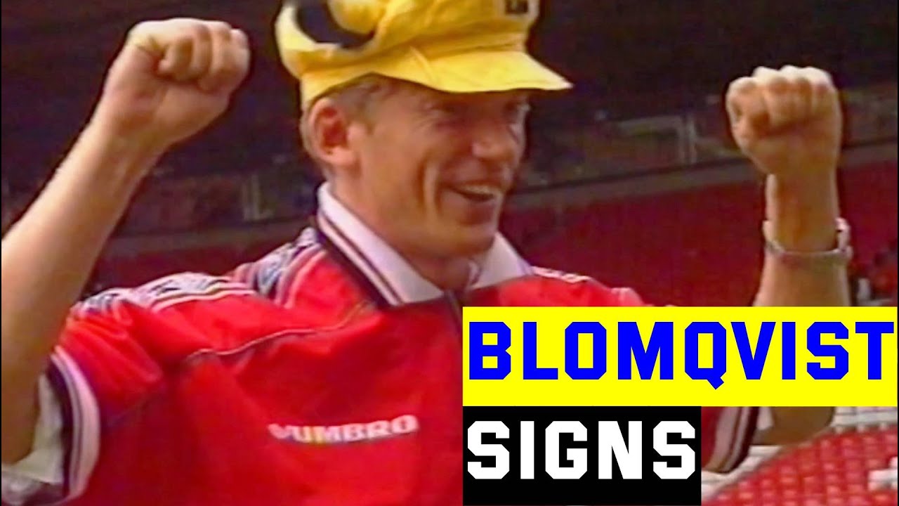 Jesper Blomqvist signs for Manchester United | 1998 - YouTube