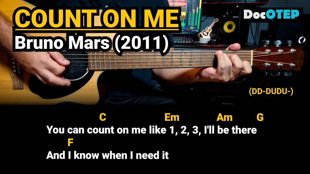 Count on Me - Bruno Mars (2011) Easy Guitar Chords Tutorial with Lyrics ...
