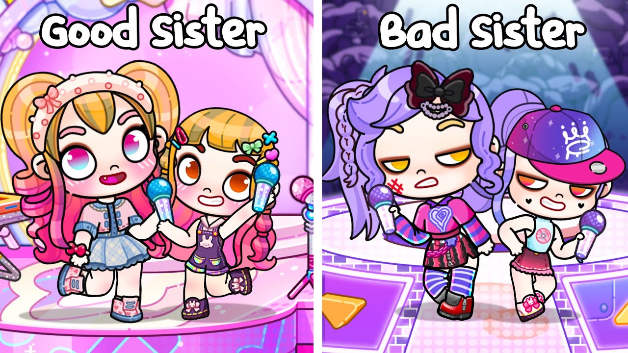 Good Sisters VS Mischievous Sisters 😇😈👭 | Avatar World | Pazu Games ...
