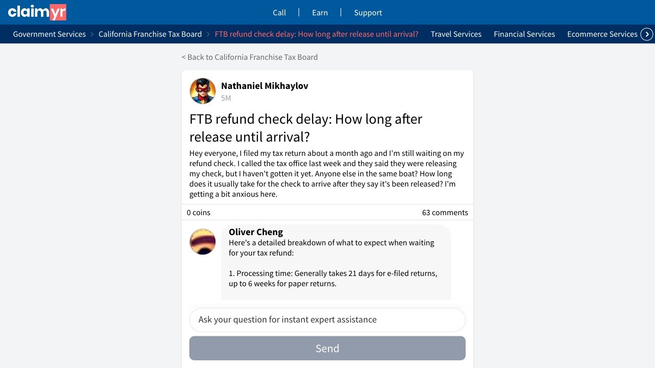 California FTB How to Track Your Released Tax Refund Check - YouTube