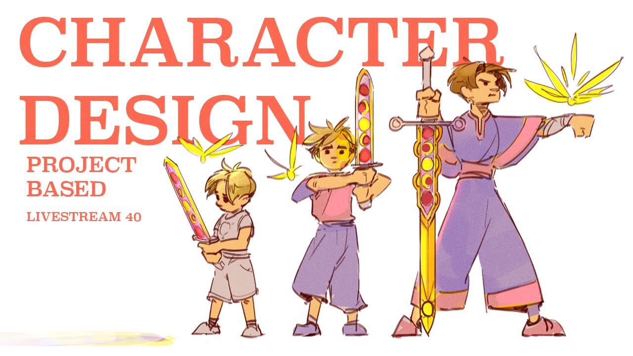 Design Characters with me! (Casual Character Design) - livestream #40 ...