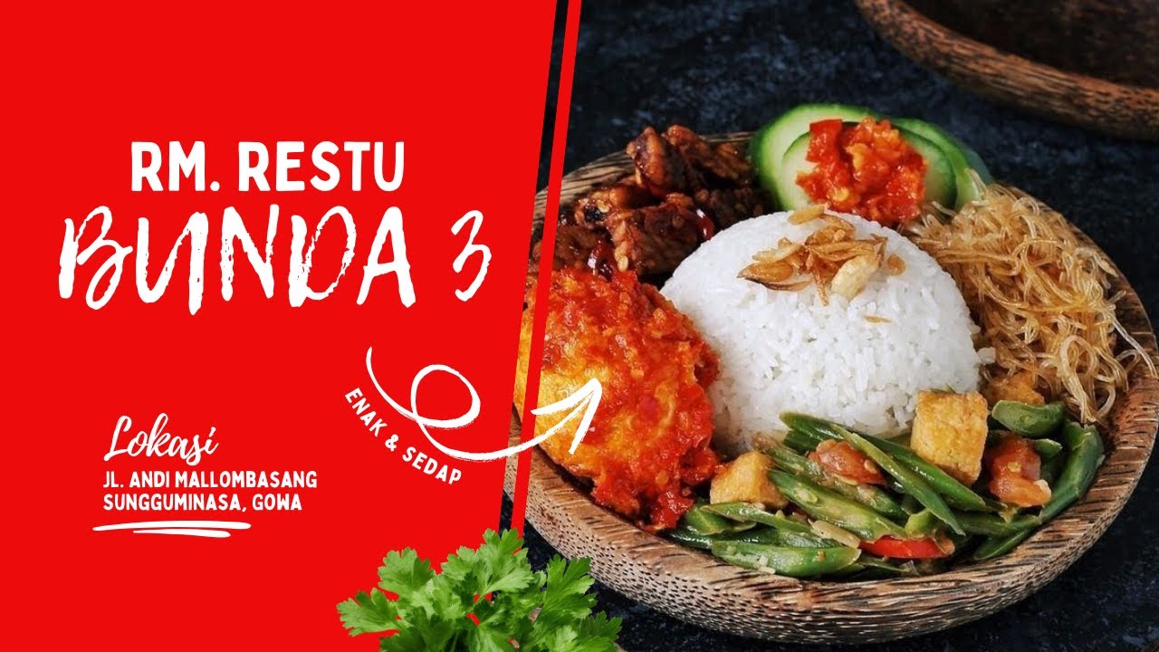 RM. RESTU BUNDA 3 – Jl. Andi Mallombasang, Sungguminasa, Gowa - YouTube
