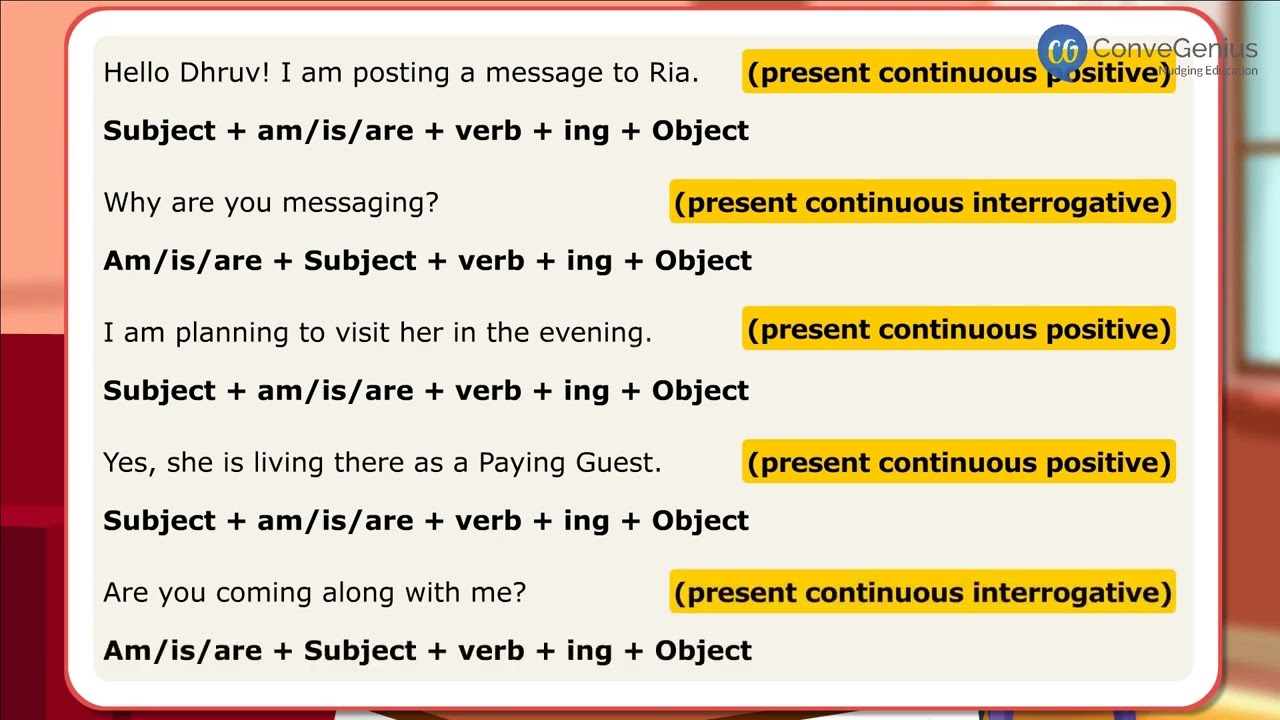 Present Continuous I am doing - YouTube