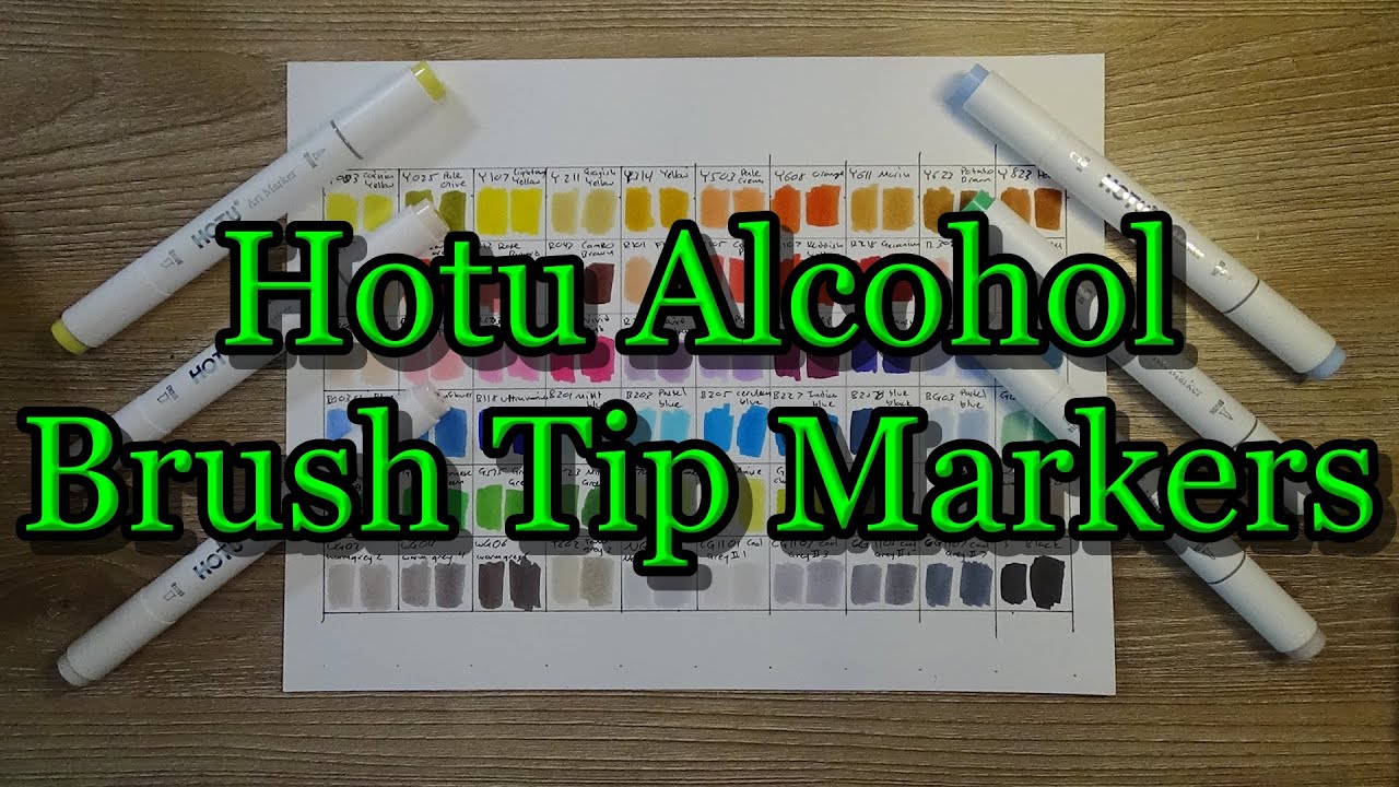 Hotu Alcohol Brush Markers: July 3, 2024 - YouTube