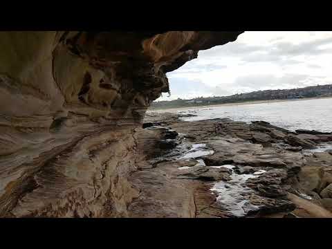Maroubra cave and ocean, Sydney - YouTube