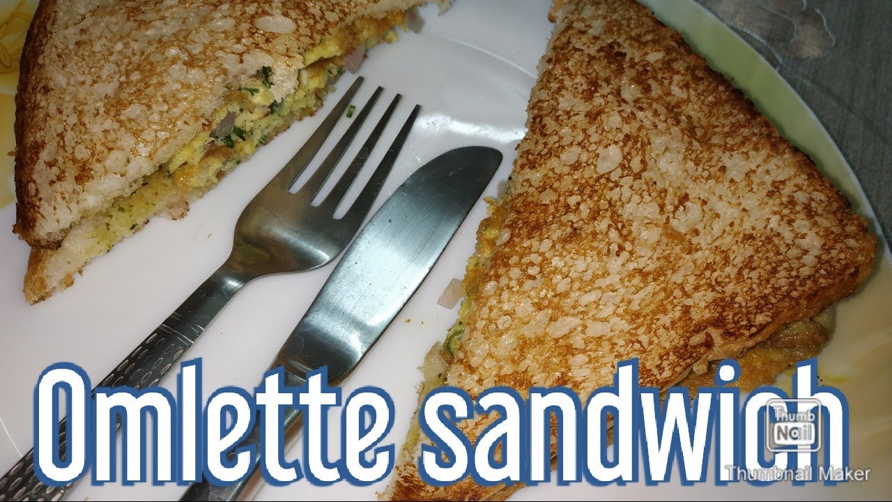 Omlette sandwich || bread omlette || omlette toast - YouTube
