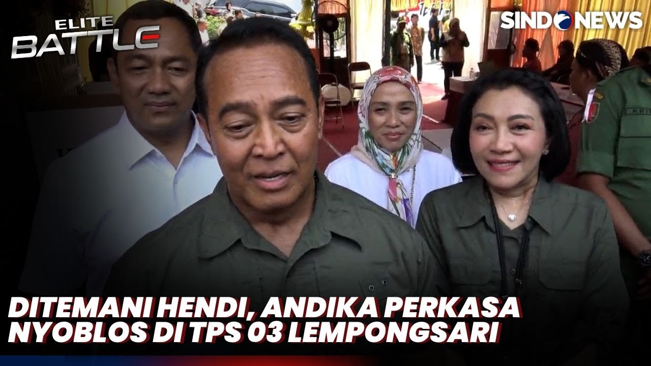 Cagub Andika Perkasa Nyoblos di TPS 03 Lempongsari: Kita Siap Menang ...