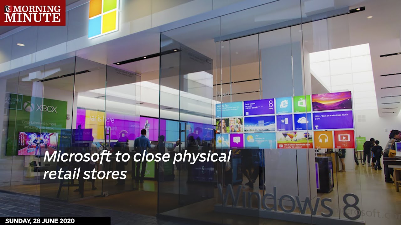Microsoft to close physical retail stores - YouTube