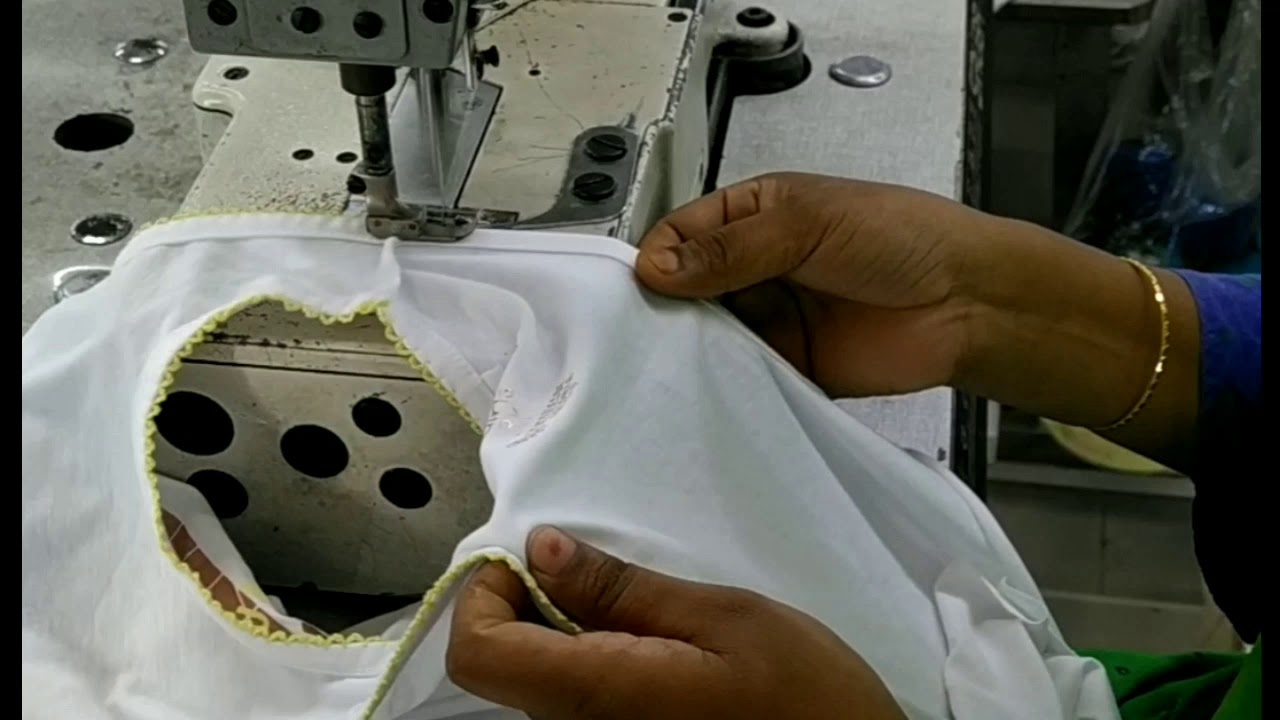 Picoting stitch on armhole binding[Ie Tips24] - YouTube