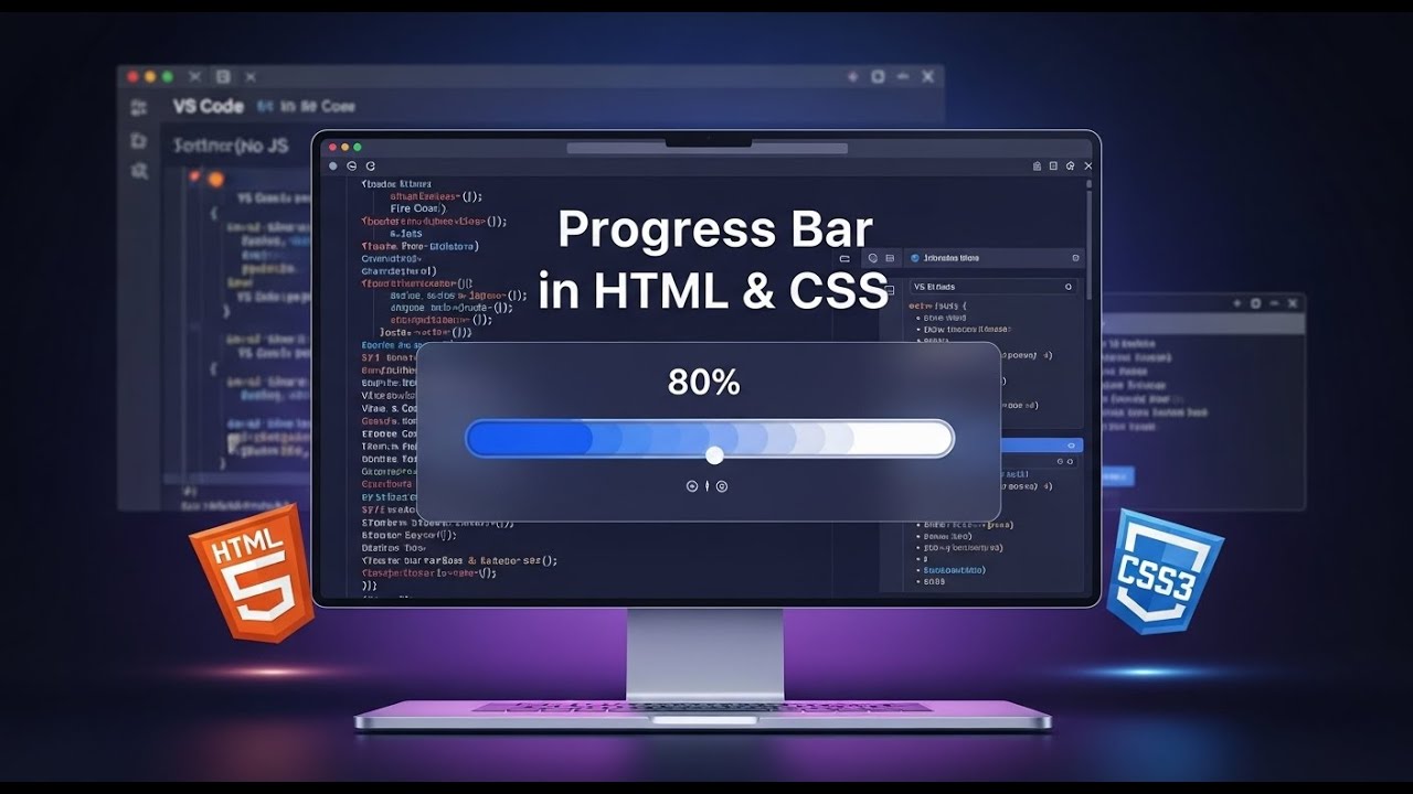 HTML CSS JS Progress Bar Tutorial – Create Animated & Interactive UI ...