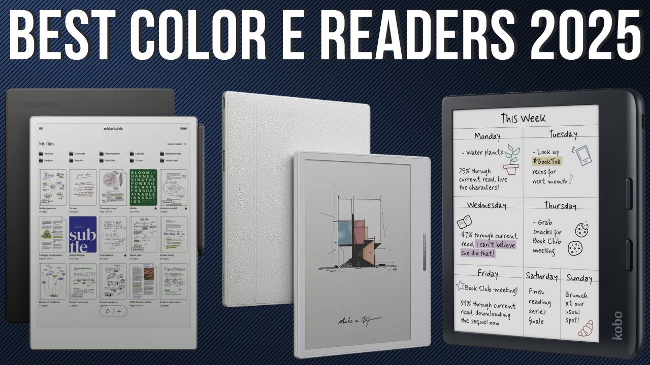 Best Color E Readers 2025 - YouTube