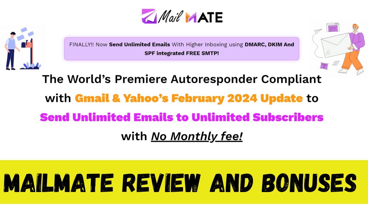 Mail Mate Review And Bonus - MailMate Autoresponder - Unlimited Emails with Free SMTP - YouTube