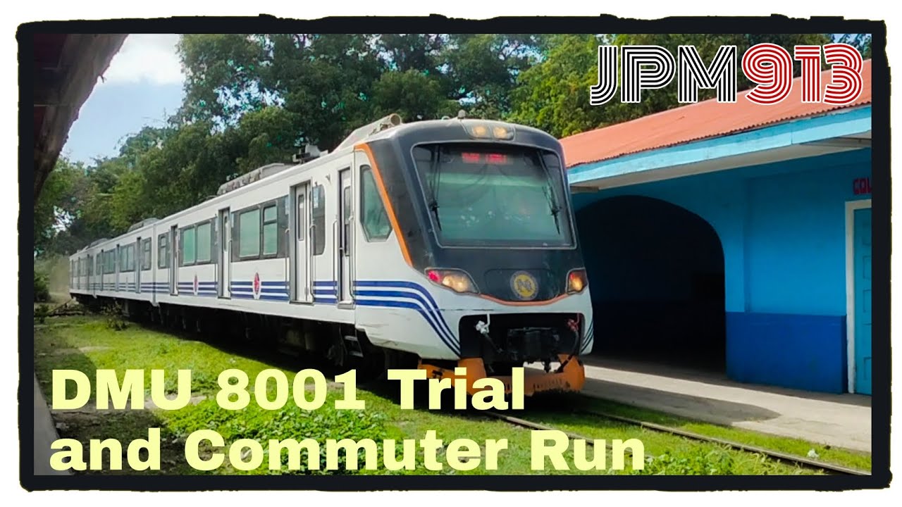 PNR INKA DMU 8001 Trial Run and Commuter for Calamba to San Pablo ...